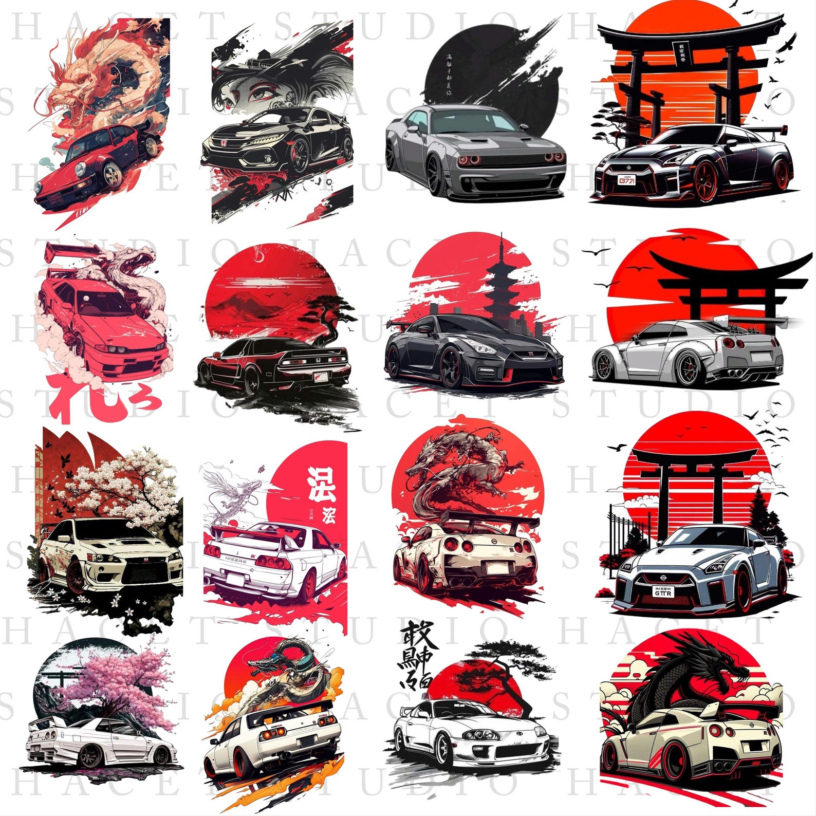 Japanese Car Culture SVG Bundle, 32 Design, Instant Digital Download ...