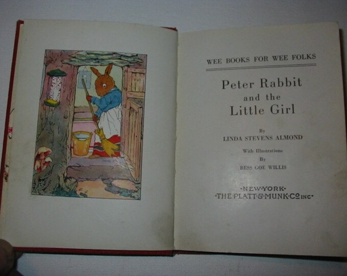 1935 Vintage Peter Rabbit Book as is Bess Goe Willis Illustrations - Etsy