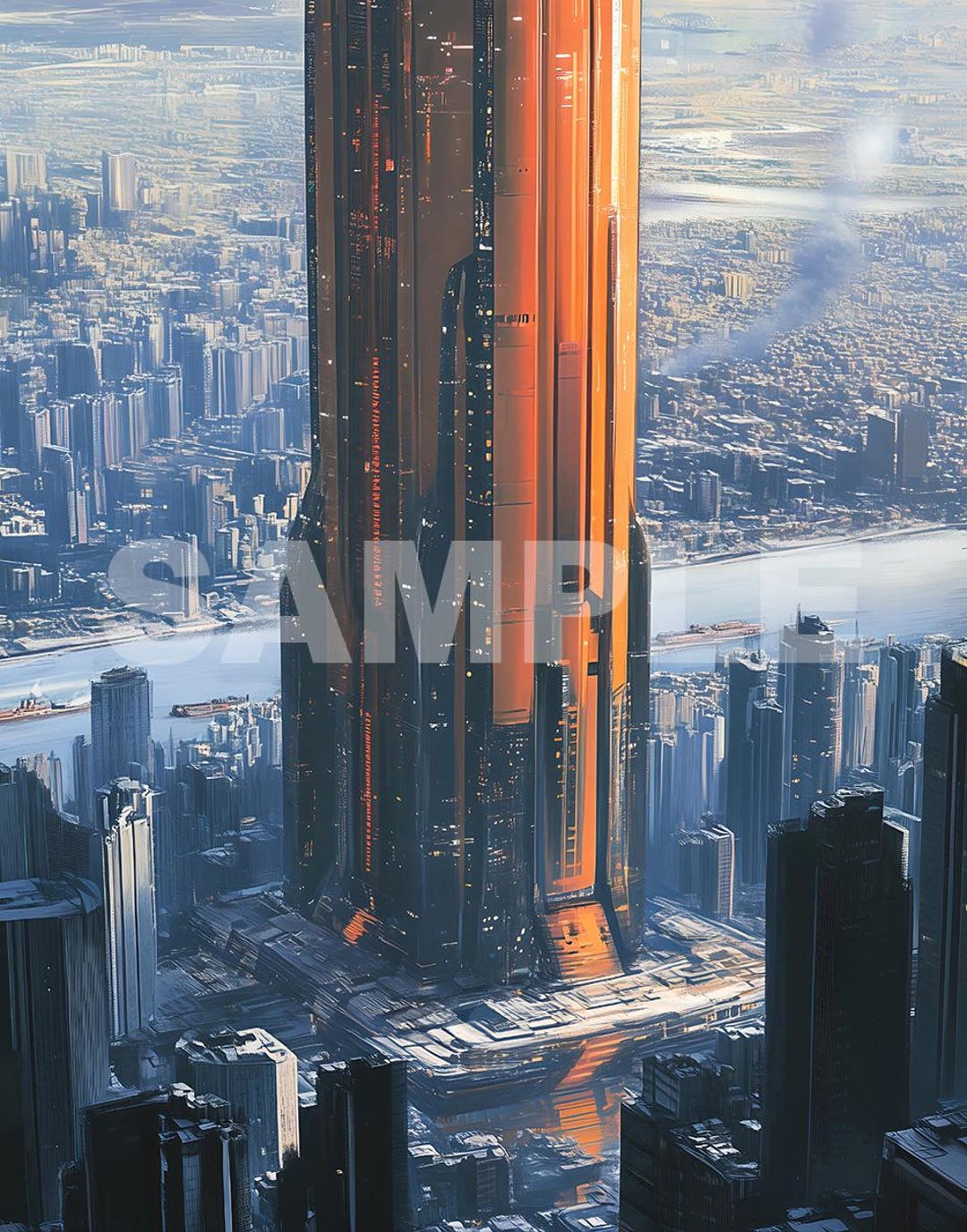 Tower Unit 1A – Megastructure City Print - Etsy