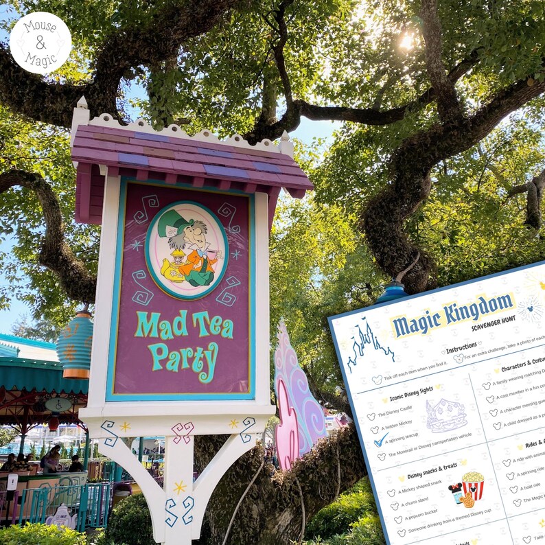 Magic Kingdom Printable Scavenger Hunt | Disney World Family Vacation ...