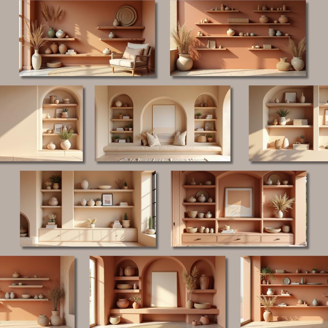 Zoom Background Home Office | Background | Earthy Desert Tones ...