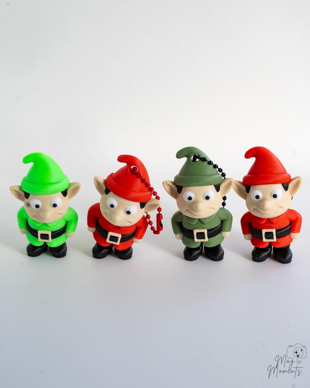 Christmas Elf Fidget – 3D Printed Mini Elf / Ornament or Stocking ...