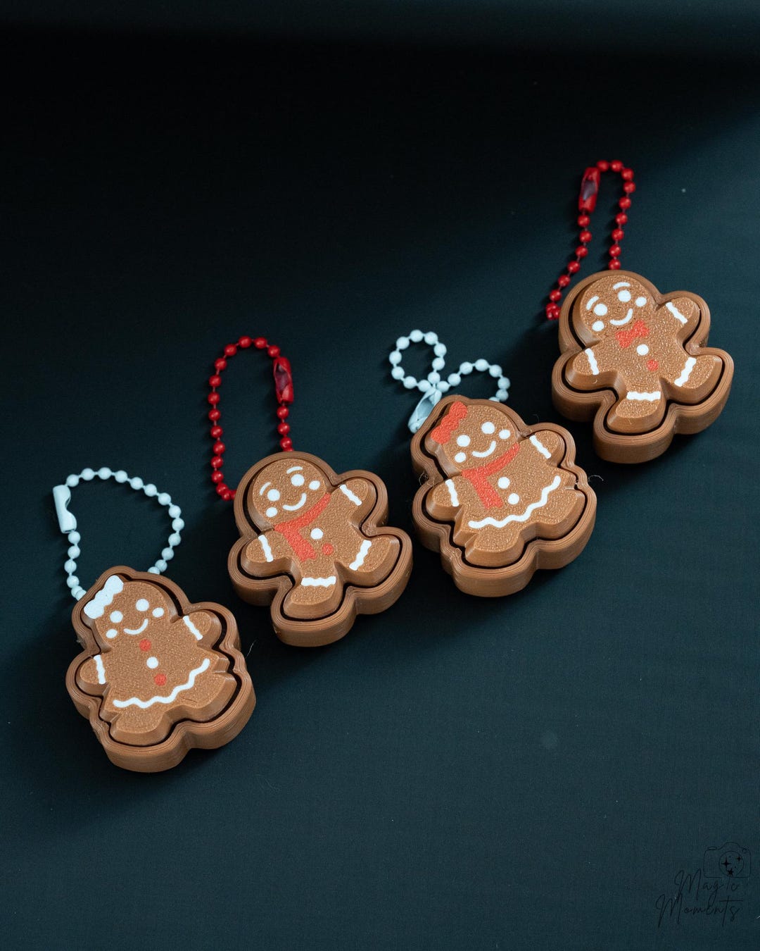 Gingerbread Man & Gingerbread Girl Clickers – 3D Printed Fidget Toys ...