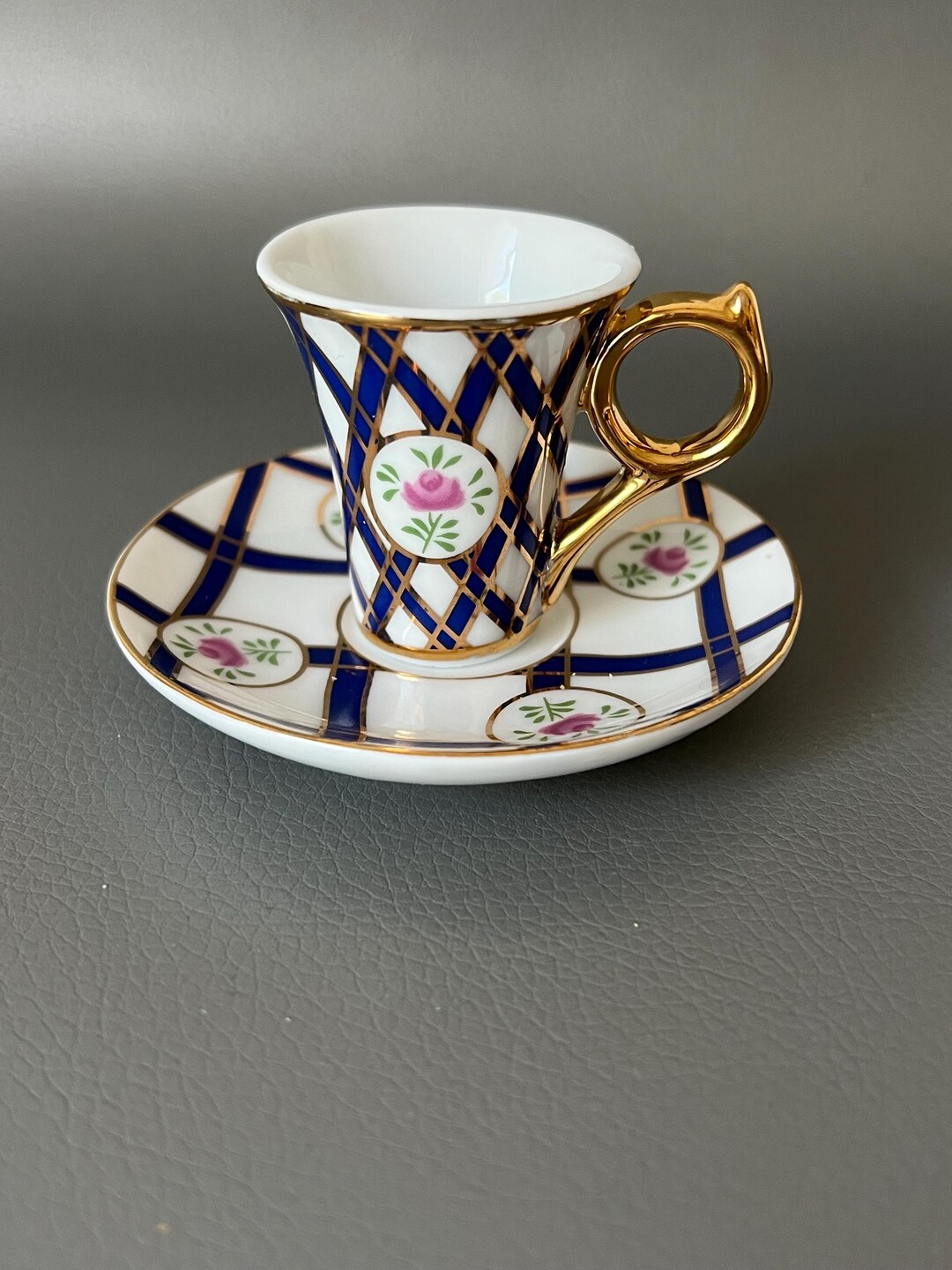 Miniature Porcelain Cup and Saucer Wellington Castle - Etsy