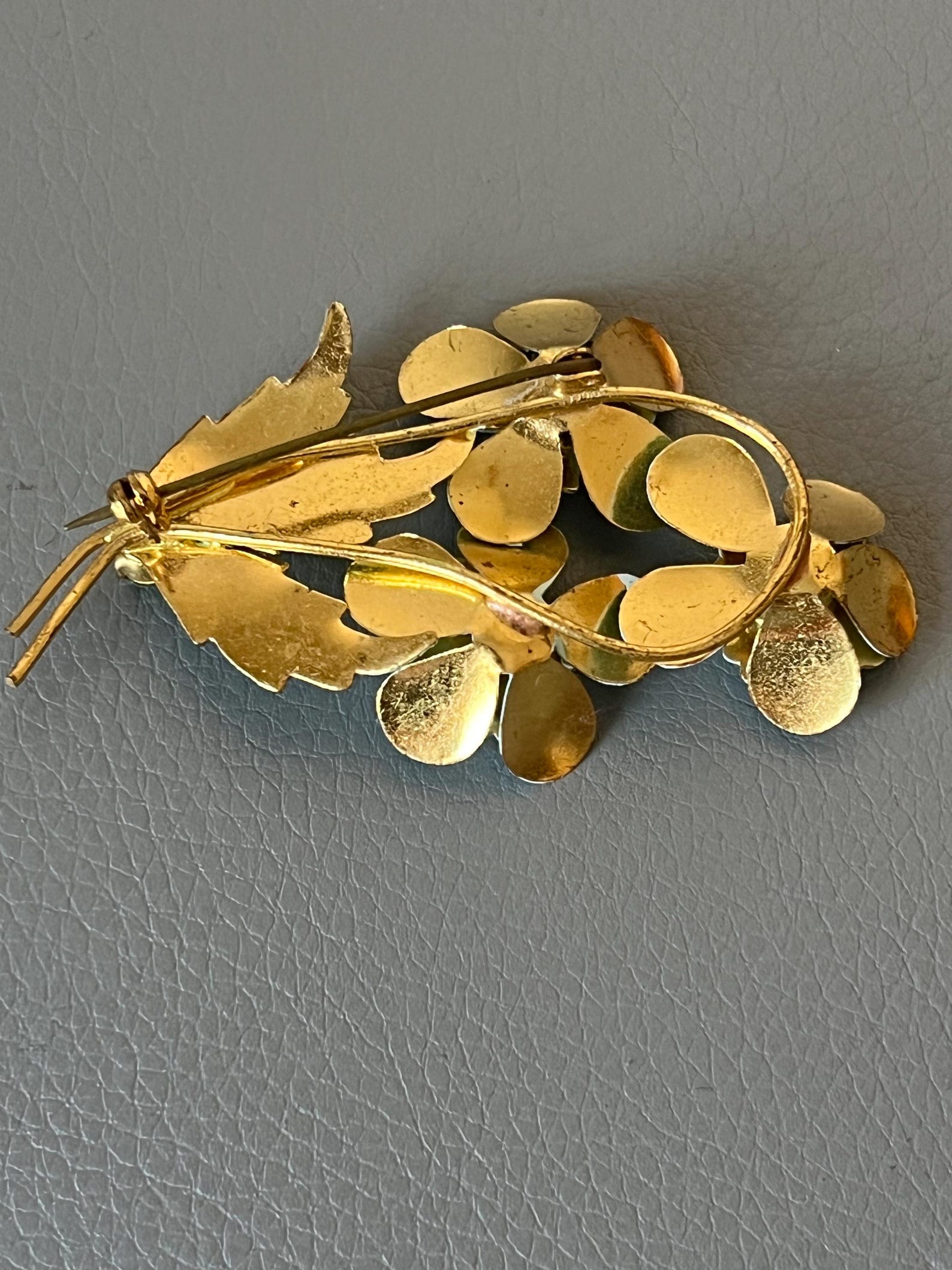 Vintage Bouquet Brooch "forget-me-nots" in Blue Shades - Etsy