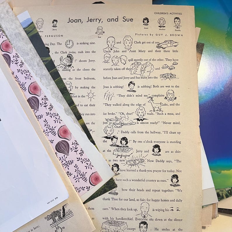 2 Pound Collage/junk Journal Paper Pack - Etsy