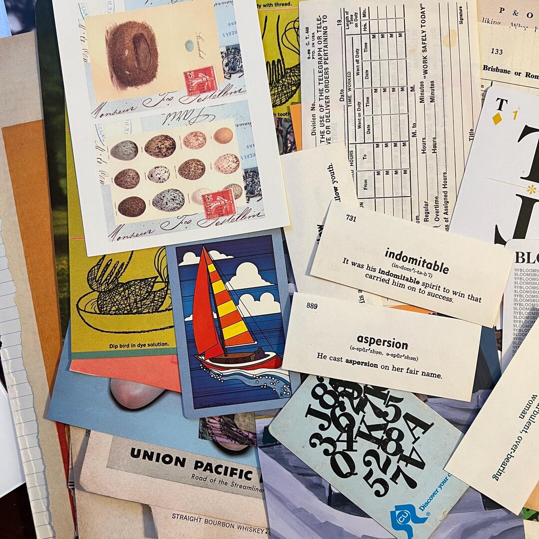 2 Pound Collage/junk Journal Paper Pack - Etsy