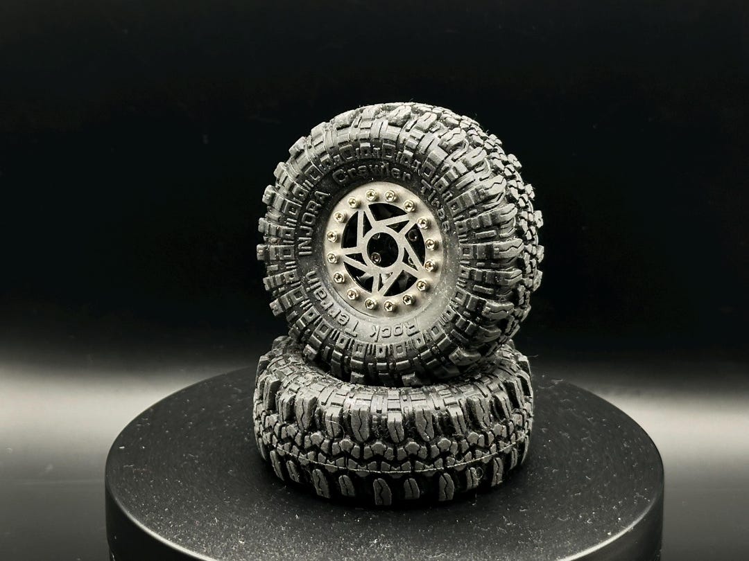 Stainless Steel Bead Lock Ring Set for Injora 1.0 Wheels "slant Star ...