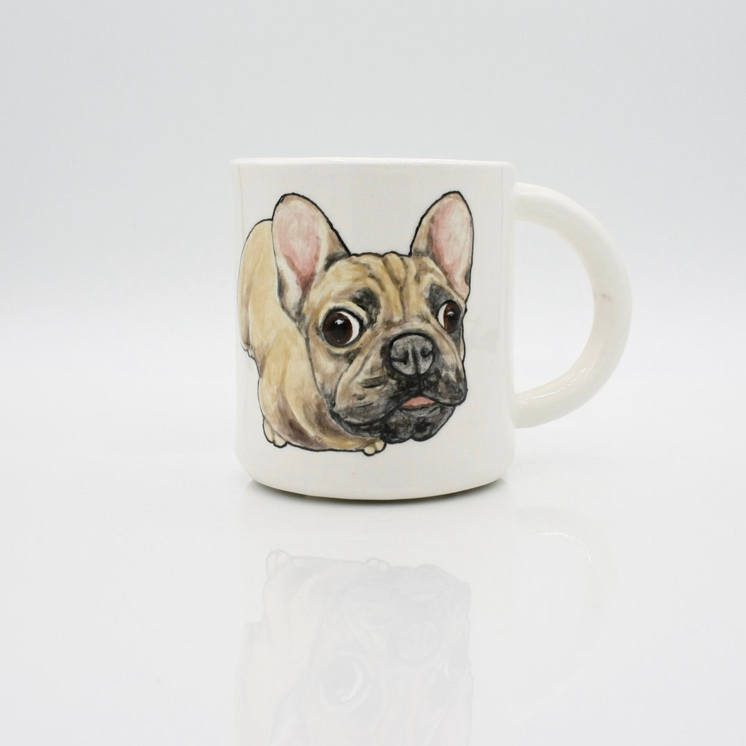 Frenchie Mug French Bulldog Mug Handmade Ceramic Pet Mug Dog Lover Gift ...