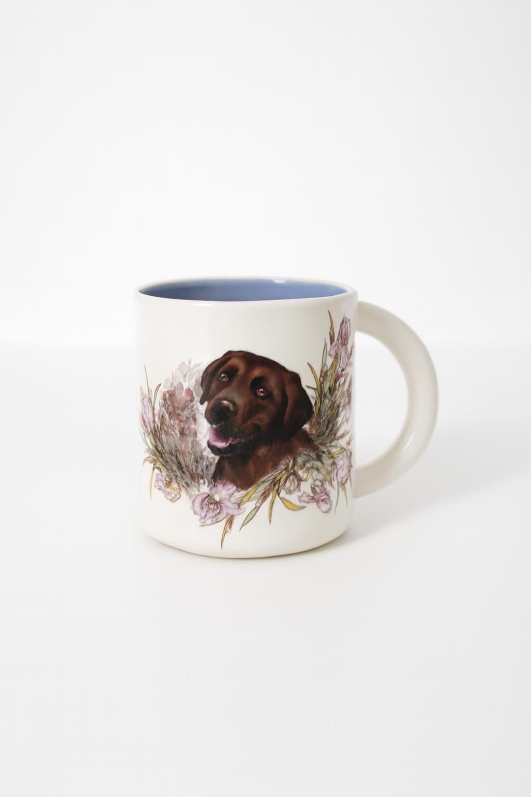 Chocolate Lab Mug – Hand-painted Labrador Retriever Coffee Cup With ...