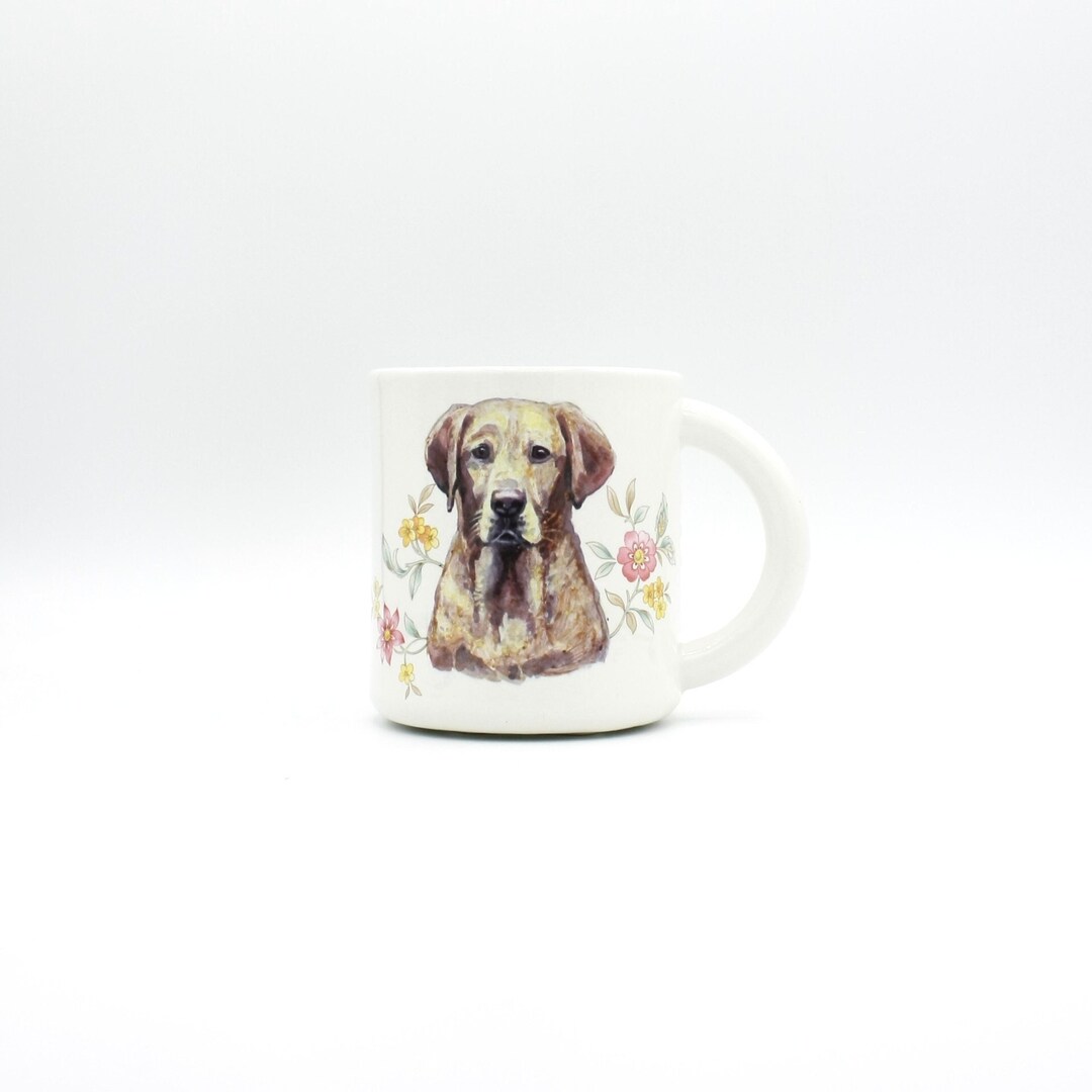 Yellow Lab Mug: Handmade Ceramic Labrador Retriever Coffee Cup - Etsy