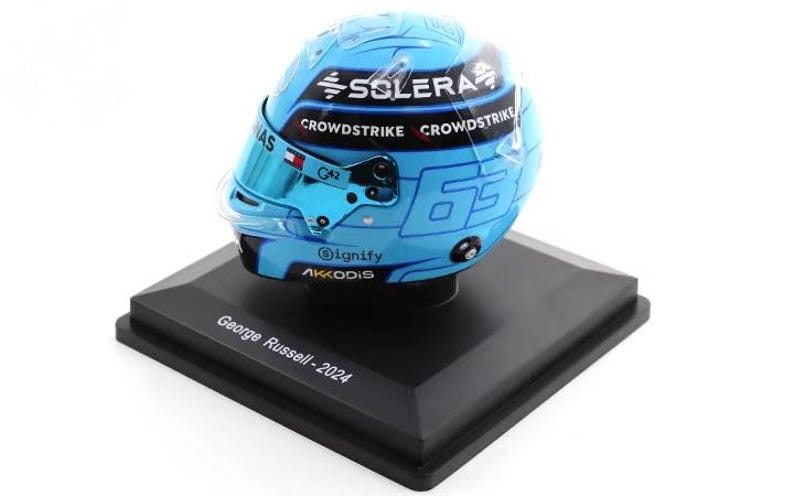 Handcrafted F1 Helmet Model: Mercedes-benz Russell-2025 - Etsy