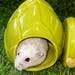 Bamboo Style Hamster Hideout, Hand-painted Pet House, Ceramics Bamboo ...