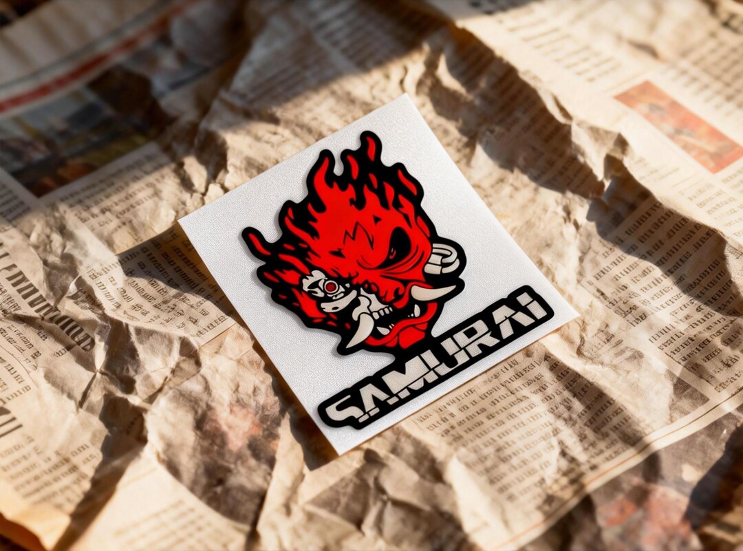 Set of 3 SAMURAI Sticker Cyberpunk 2077 - Etsy