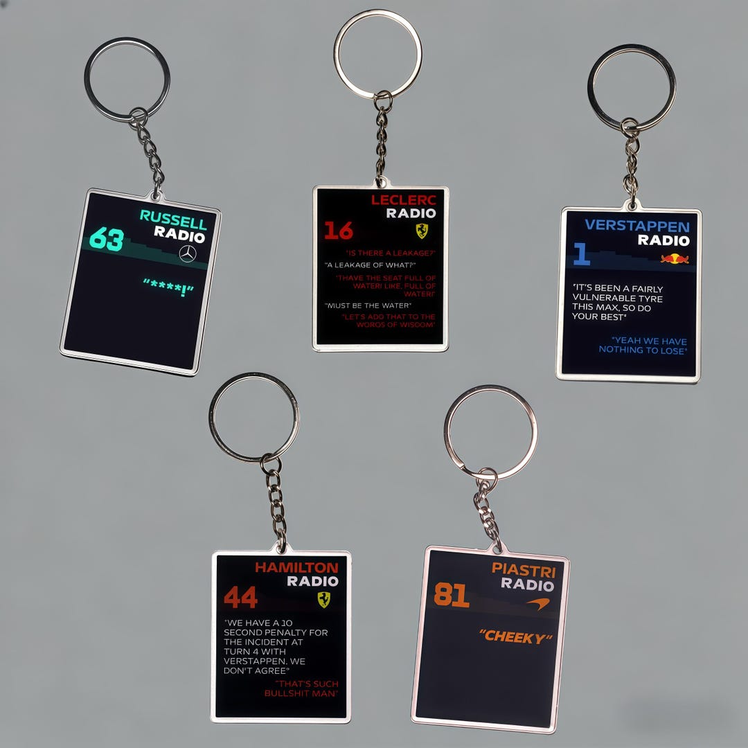 Fan Art F1 Keychain Team Radio - Etsy UK