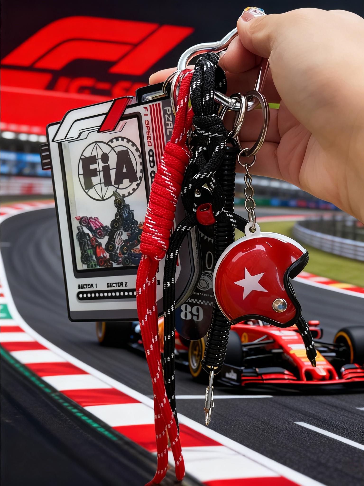 FIA Formula 1 Racing-themed Shakeable Keychain: an Edgy Must-have ...