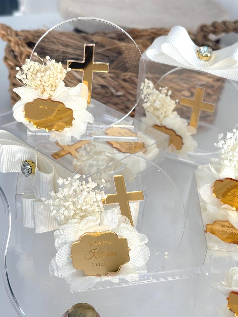 Custom Gold Cross Keepsakes for Baptism & First Holy Communion - Etsy