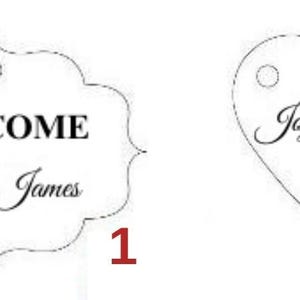 Luxury Gold Crystal Glass Wedding Favor – Personalized Mirror Tag ...