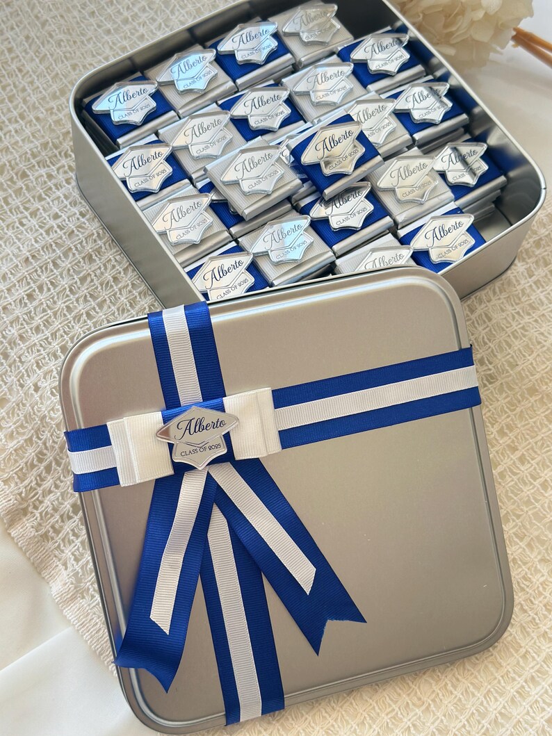 Personalized Graduation Chocolate Favors – Custom Name Chocolates Class ...