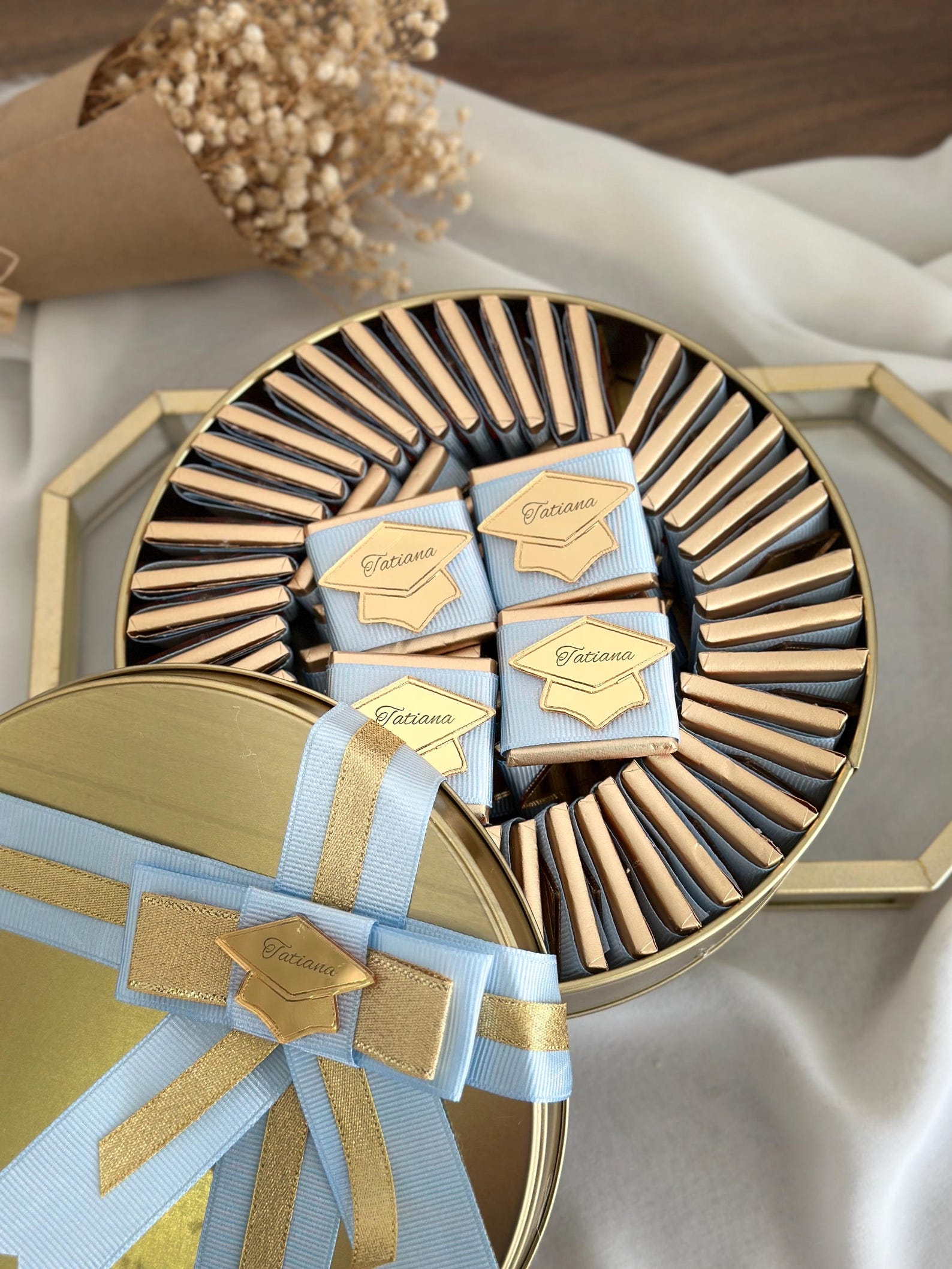 Personalized Graduation Chocolate Favors – Custom Name Chocolates Class ...
