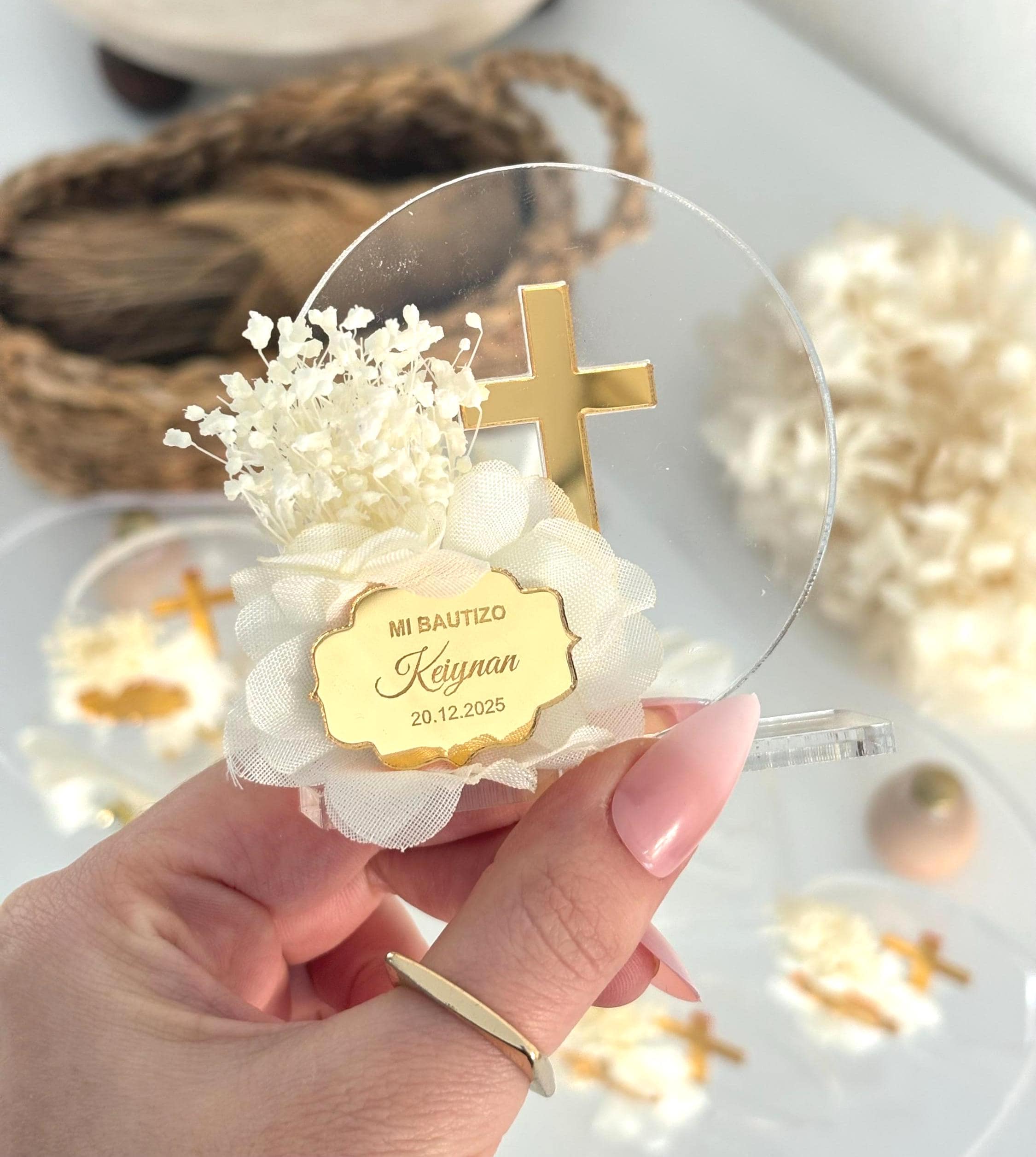 Custom Gold Cross Keepsakes for Baptism & First Holy Communion - Etsy