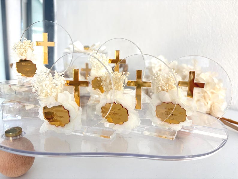 Custom Gold Cross Keepsakes for Baptism & First Holy Communion - Etsy