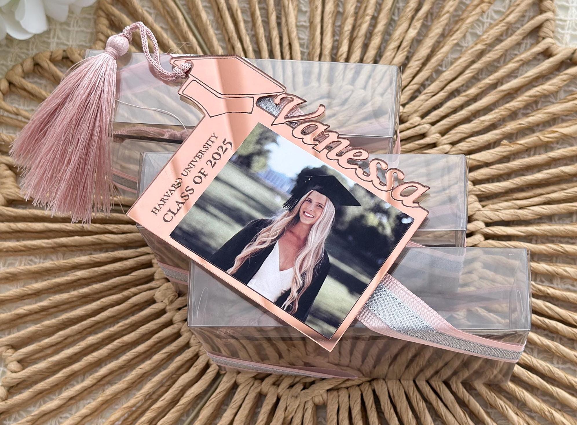 Personalized Graduation Photo Frame Magnet Favor, Custom Graduation ...
