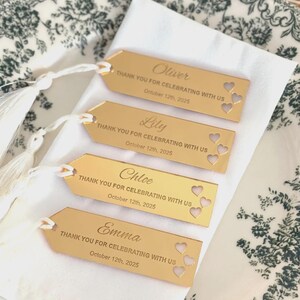 Personalized Wooden Place Cards – Wedding Name Tags, Table Seating ...