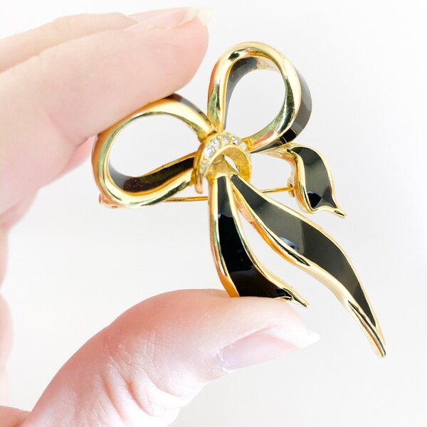 Ribbon Bow Pin - Etsy