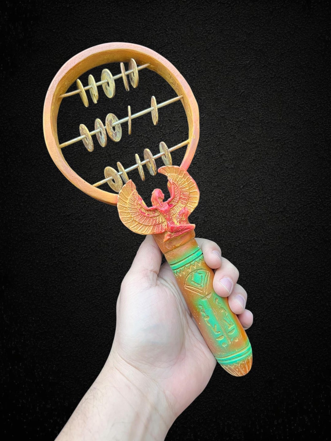 Isis Winged Sistrum Sacred Egyptian Artifact Made in Egypt - Etsy