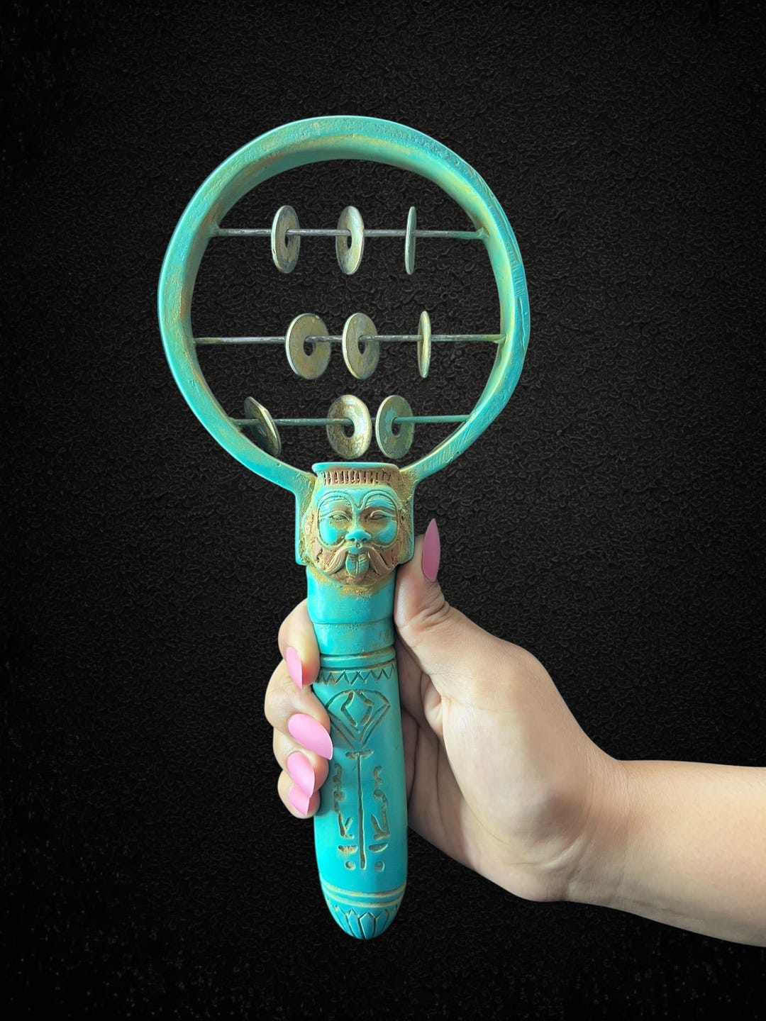 Egyptian Sistrum Replica: Handcrafted Ritual Rattle - Bes, Music ...
