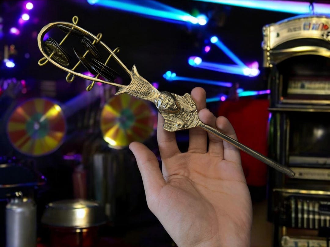 Handcrafted Brass Sistrum Instrument Ancient Egyptian Style Ritual ...