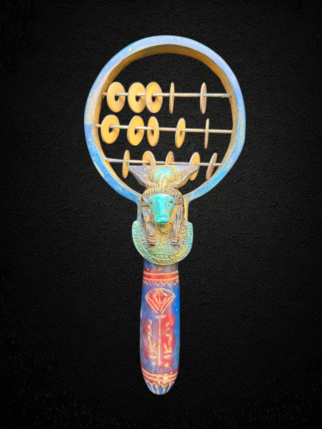 Ancient Hathor Sistrum Egyptian Ceremonial Rattle Made in Egypt - Etsy