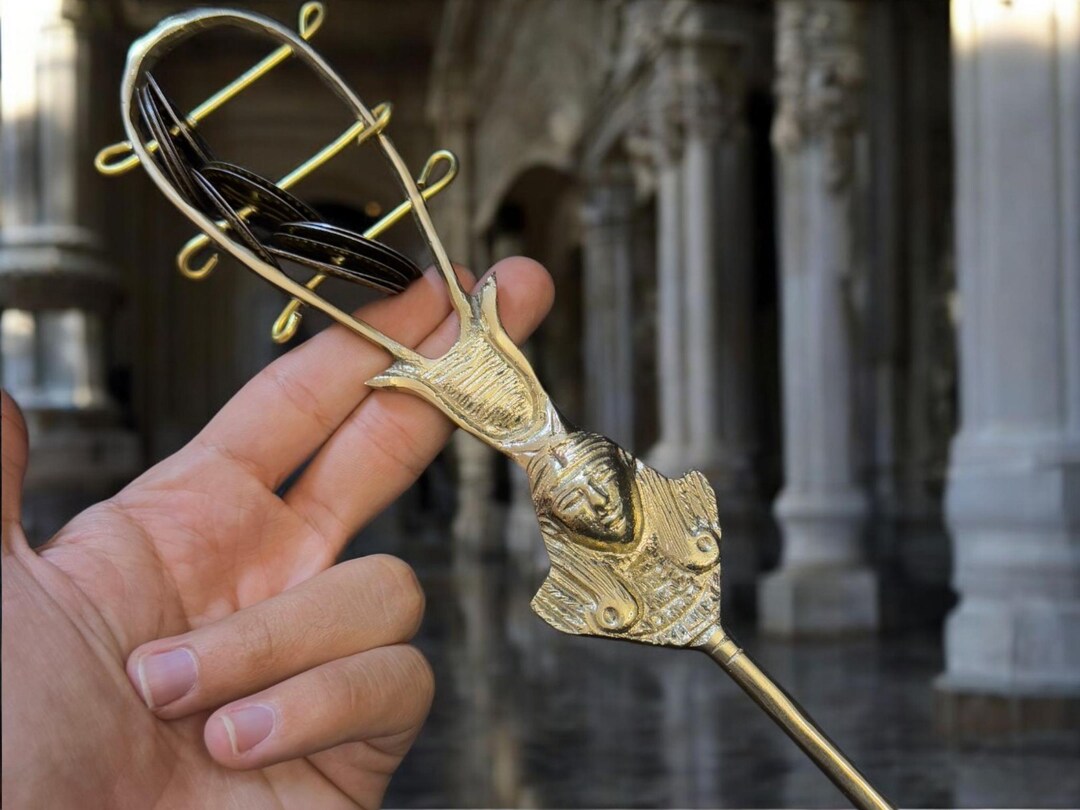 Vintage-style Brass Sistrum Ancient Egyptian Ritual Rattle for ...