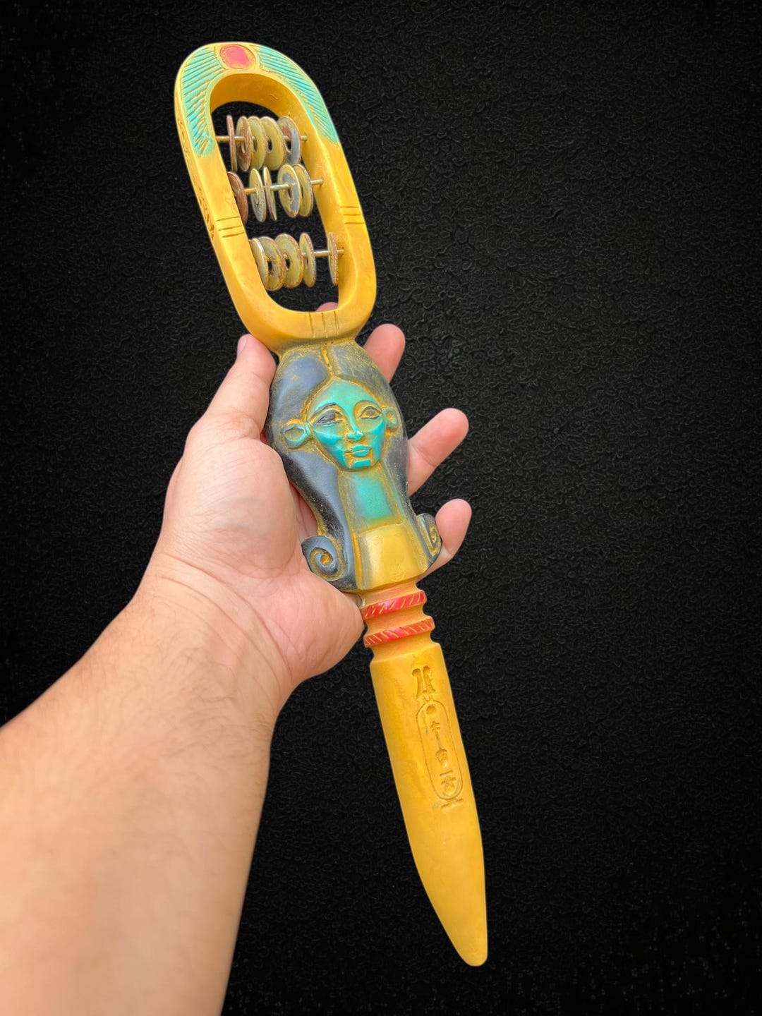 Hathor Sistrum • Egyptian Ritual Rattle Made in Egypt - Etsy