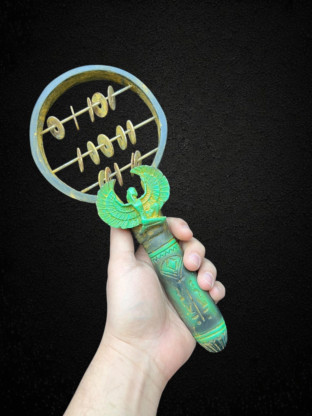 Isis Winged Sistrum Ancient Egyptian Artifact Made in Egypt - Etsy