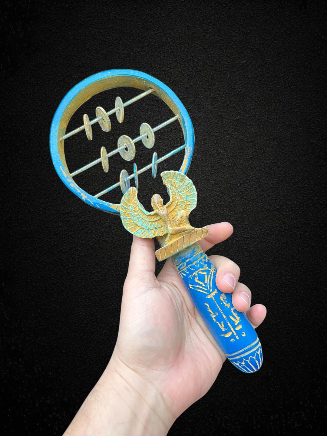 Isis Winged Sistrum Ancient Egyptian Decor Made in Egypt - Etsy