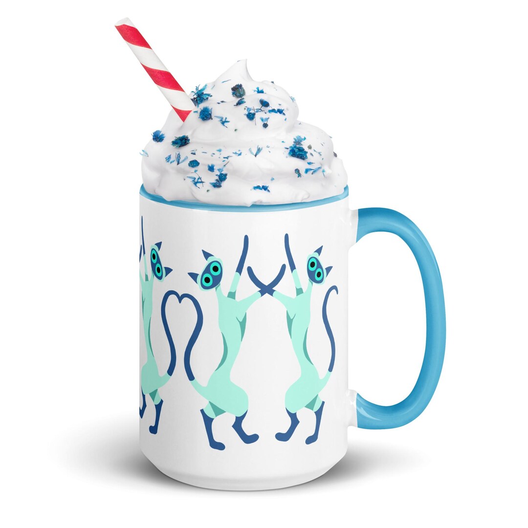 Blue Siamese Cat Mug - Quirky Cute Coffee Cup for Cat Lovers - Cats ...