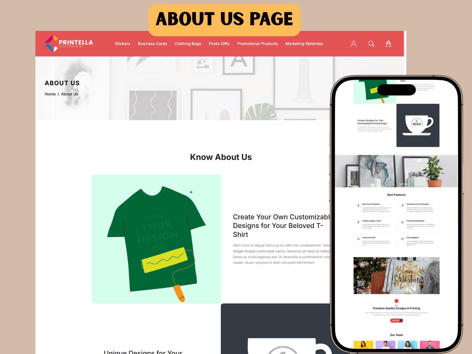 Print on Demand Shopify Theme 2.0 |mobile Responsive Print Shop Design ...