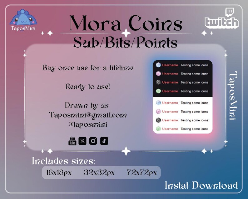 Genshin Impact Mora Coins Sub Badges for Twitch - Etsy