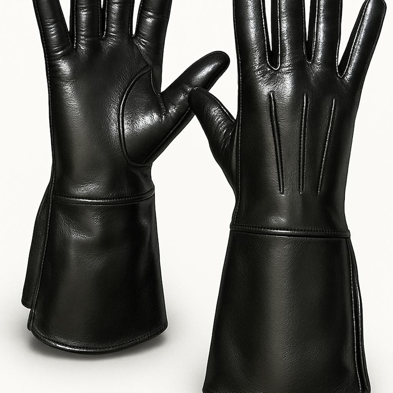 Leather Winter Gauntlets - Etsy