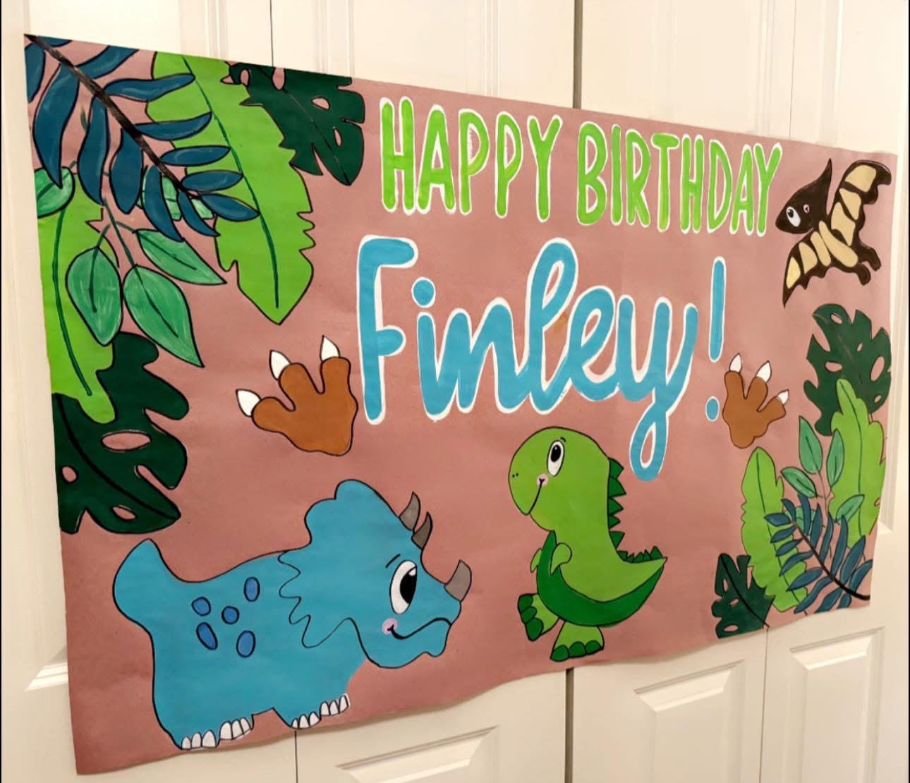 Custom Painted Banner - Etsy