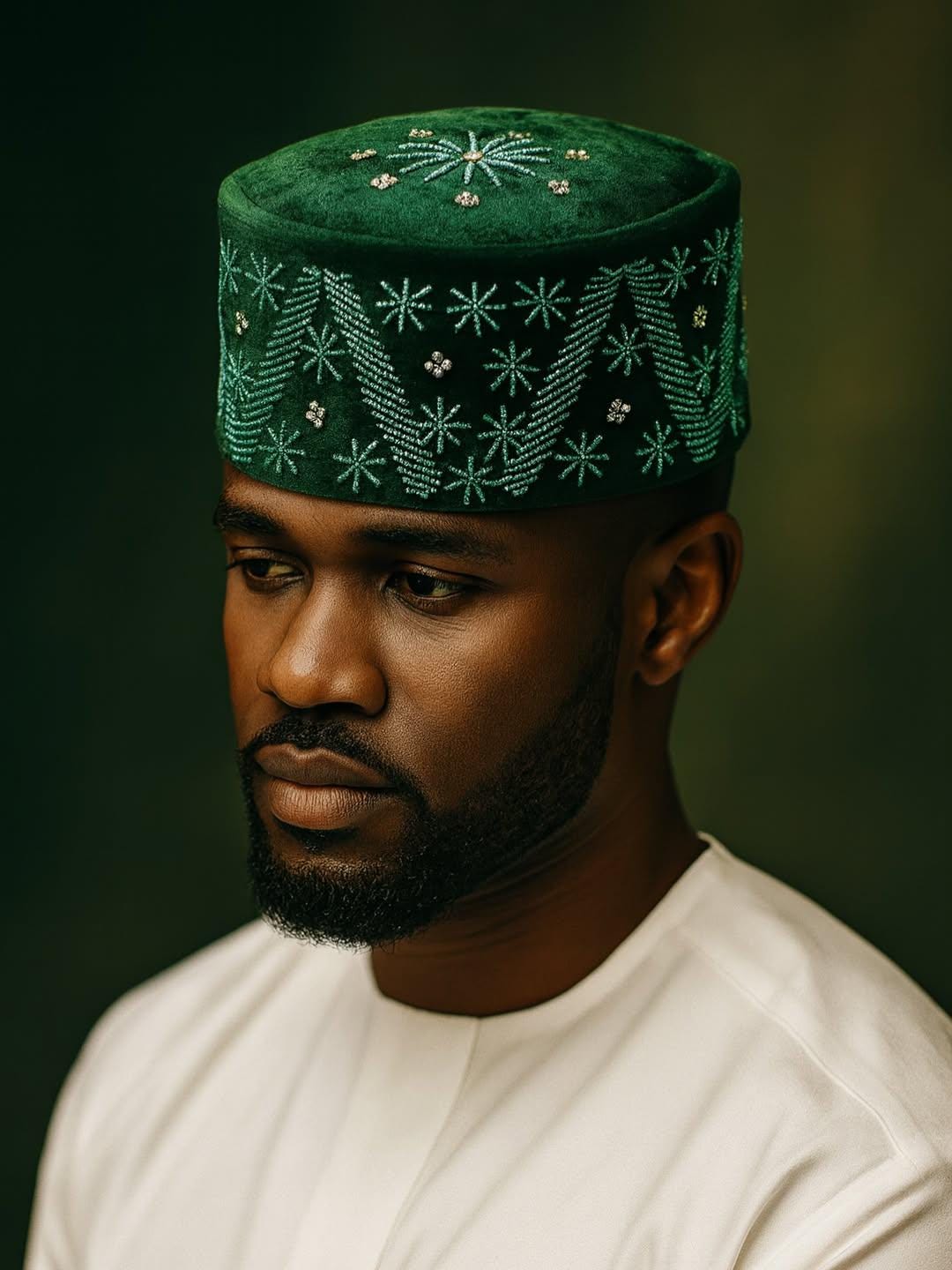 Igbo Ozo Velvet Cap: African Chieftaincy Wedding Hat - Etsy Australia