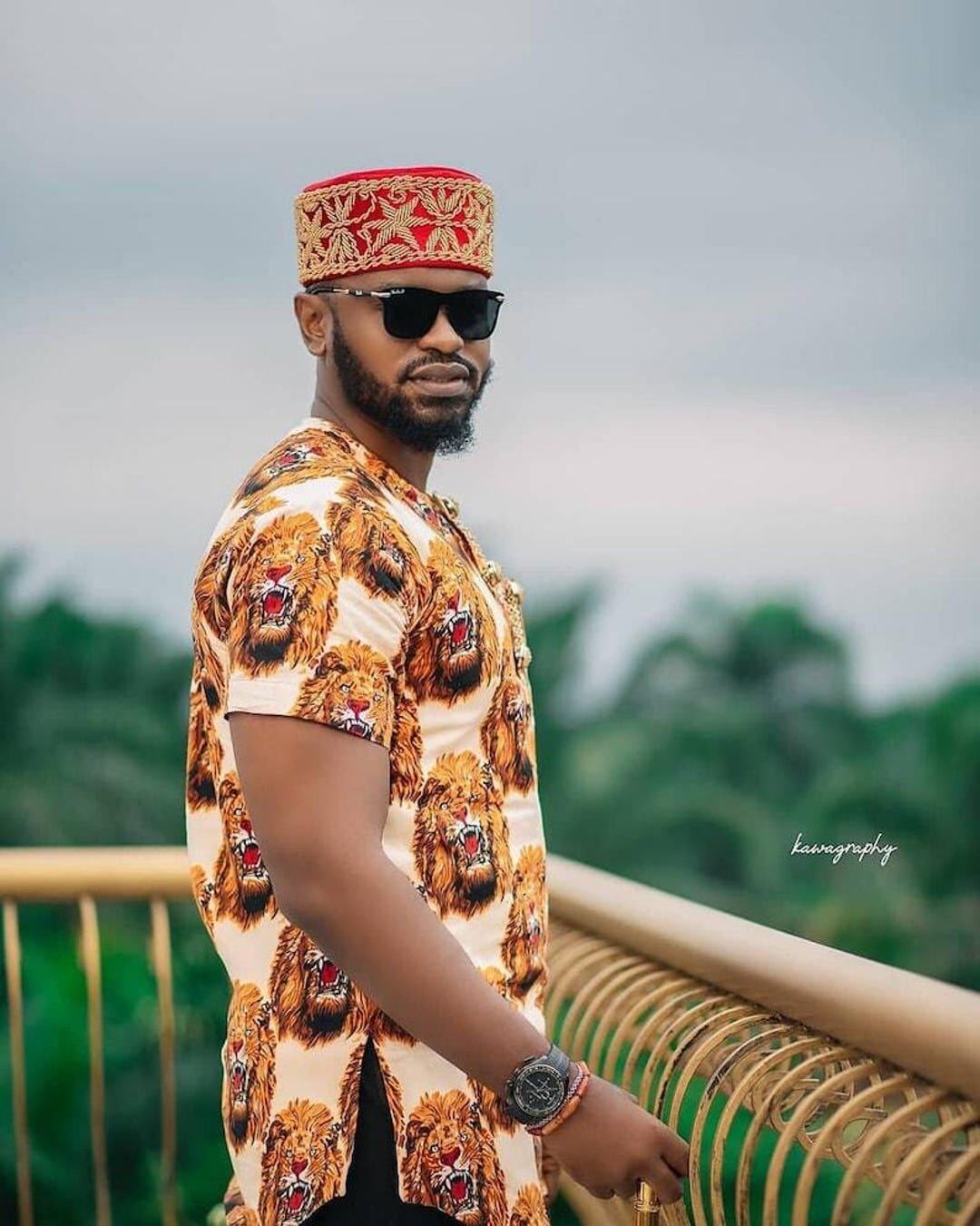 African Chieftaincy Wedding Hat. Igbo Ozo Cap, African Men's Wedding ...