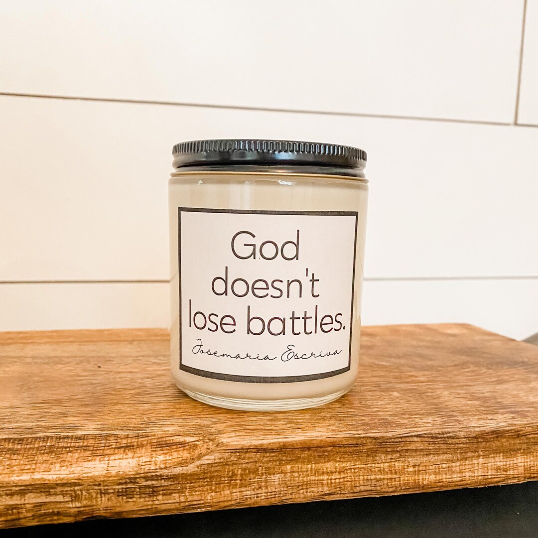 The JOSEMARIA ESCRIVA |frankincense + Myrrh Soy Candle | Catholic Gift ...