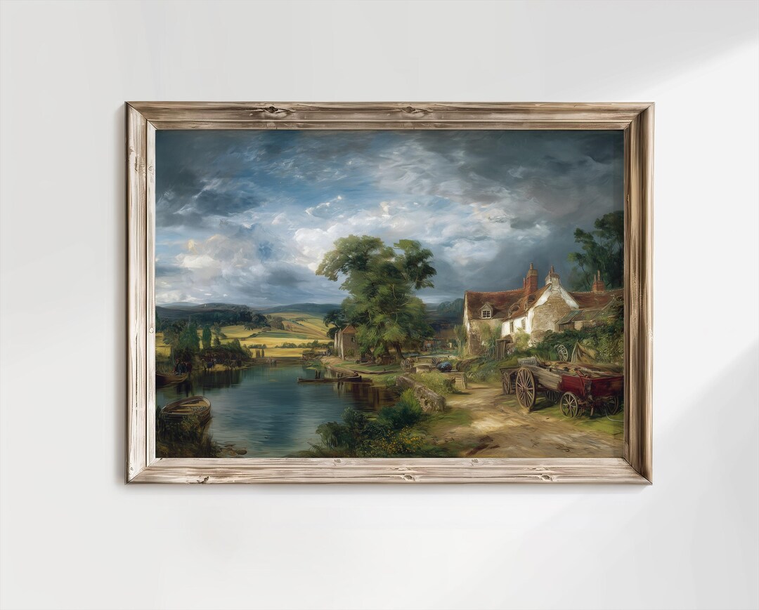 The Hay Wain Print | John Constable, Vintage Countryside (digital ...