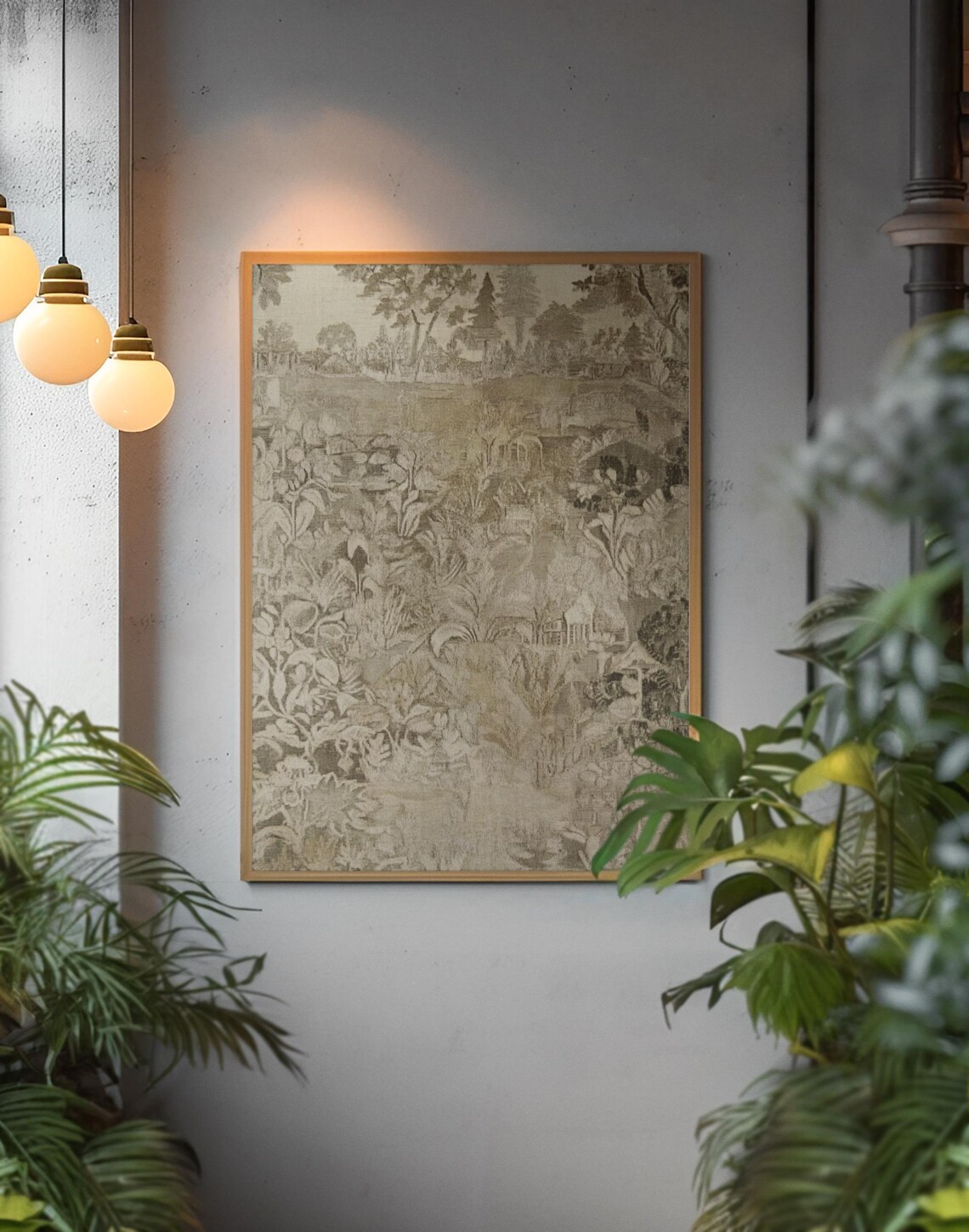 Neutral Tapestry Print | Vintage Style Rug Pattern (digital Download ...