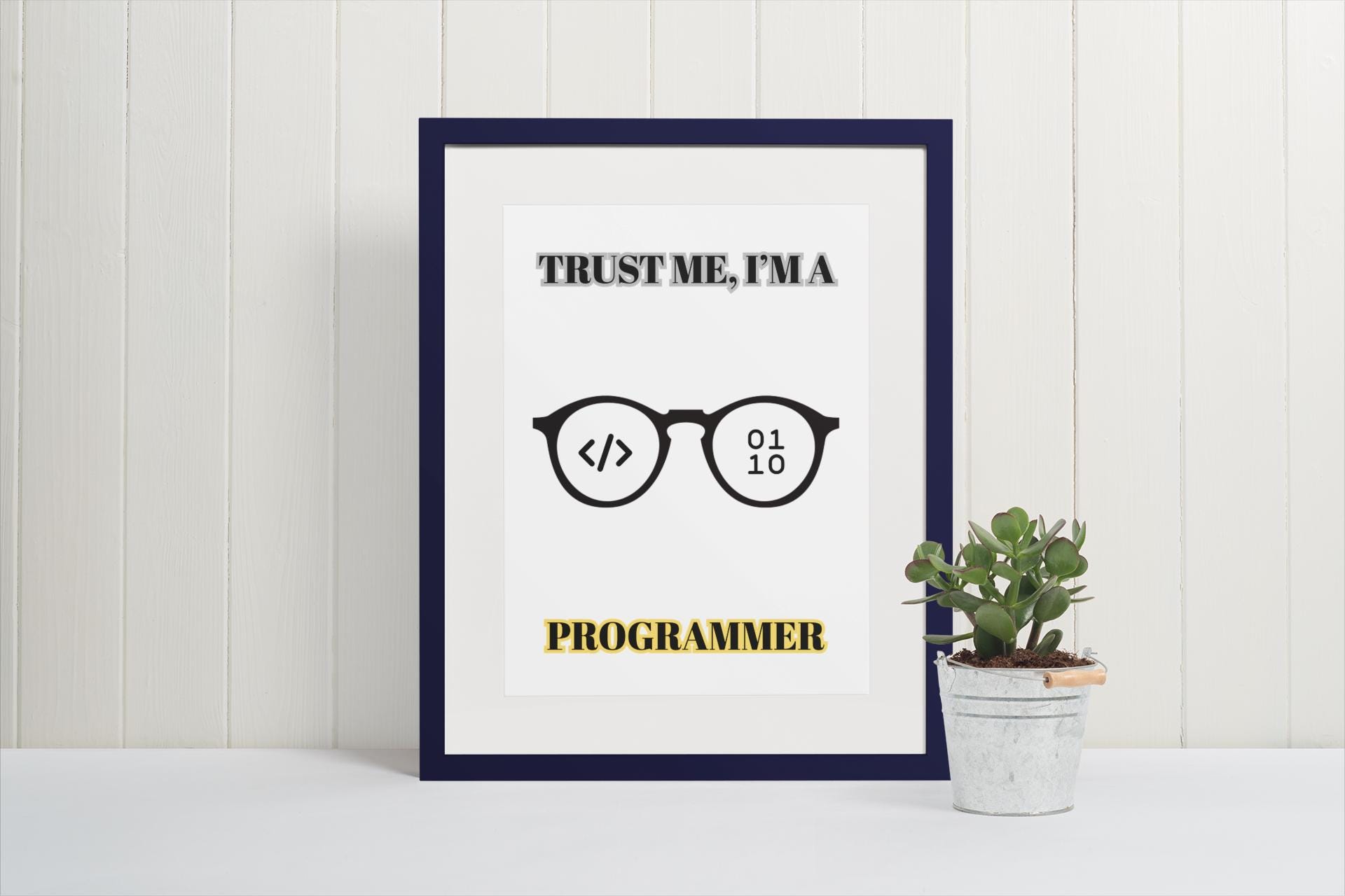 Trust Me I'm A Programmer | Programming Wall Art | Software Developer ...