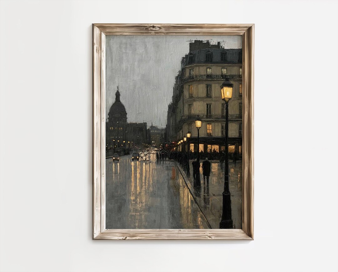 Paris Cityscape Art Print | Antique French Poster (digital Download) - Etsy
