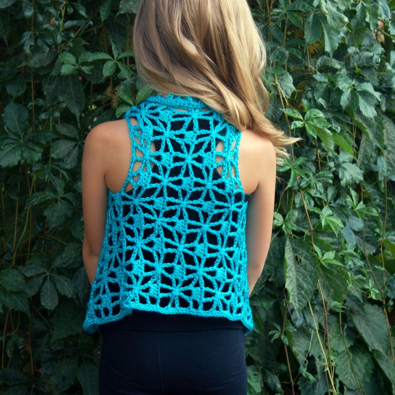 Isabelle Girls Vest Crochet Pattern - PDF - Etsy
